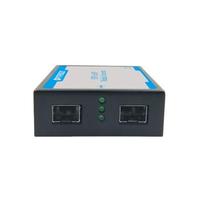China SFP Dual Mode 2 Port Fiber Media Converter 10/100/1000M 256K MAC 3W External PS for sale