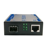 China Gigabit SFP Media Converter 10/100/1000M 256K Buffer External Power One SFP GE Slot for sale