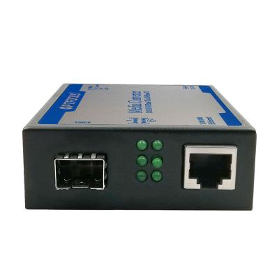 China Gigabit SFP Media Converter 10/100/1000M 256K Buffer External Power One SFP GE Slot for sale