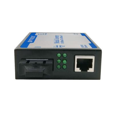 China 10/100M Single Mode Fiber Media Converter 1310nm 40km SC External Power for sale