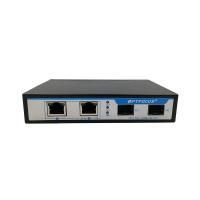 China 4 Port Gigabit Ethernet Switch 2 RJ45 10/100/1000M and 2 SFP Slots 8G Bandwidth for sale