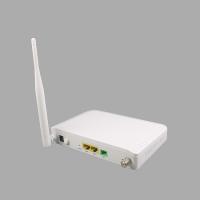 China XPON ONU 1GE 1FE CATV WiFi 12V 0.5A GPON EPON Dual Mode FTTH Equipment for sale