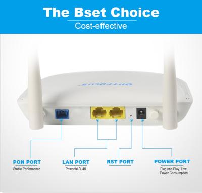 China 300Mbps PHY Rate XPON ONUT ONT FTTH Equipment BOSA Type With RJ45 Interface for sale