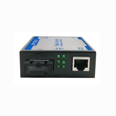 China 10/100Mbps Single Mode Fiber Media Converter 20km SC Connector USB Power Supply for sale