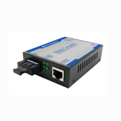China 10/100M Single Mode Dual Fiber Media Converter 20km SC Auto Adaptive 2.5W for sale
