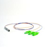 China LC APC Fiber Optic PLC Splitter 1x4 Steel Tube Low Insertion Loss 1310nm 1550nm for sale