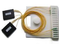 China Low Loss Fiber Optic PLC Splitter 1x8 SC/APC ABS Box 1310nm 1550nm for LAN for sale