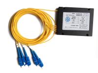China Low Loss Fiber Optic PLC Splitter 1x8 SC/APC ABS Box 1310nm 1550nm for LAN for sale