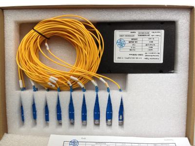 China PLC Fiber Optic Audio Cable Splitter ABS Box 1x2 1x4 1x8 1x16 Excellent Uniformity for sale