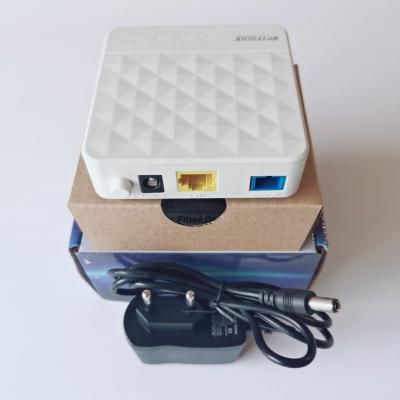 China XPON ONU 1GE Ethernet Port Dual Mode GPON EPON SC Connector 12V 0.5A for sale