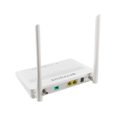 China OFSX622-CW XPON ONU with CATV 2.4G WiFi 300Mbps 1GE+1FE Dual Mode GPON EPON for sale