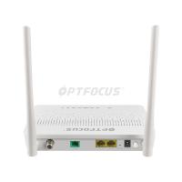 China XPON ONU 1GE 1FE CATV GPON EPON Dual Mode Fiber Optic ONU 2.4G WiFi 300Mbps for sale