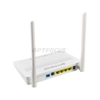 China XPON ONU 4GE 1VOIP 1USB WiFi Router GPON EPON Dual Mode 300Mbps 2.4G FTTH for sale