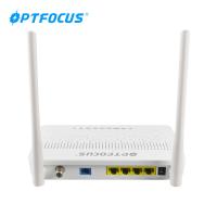 China XPON ONU 1GE 3FE 300Mbps WiFi CATV VOIP FTTH ONU with 2.4G 2T2R Antenna for sale