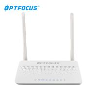 China XPON ONU 1GE 3FE 300Mbps WiFi CATV VOIP FTTH ONU with 2.4G 2T2R Antenna for sale