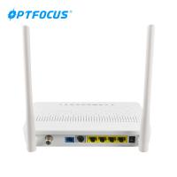 China XPON ONU 1GE+3FE+WiFi+CATV+VOIP ONU Modem 2.4G 300Mbps for FTTH Solution for sale