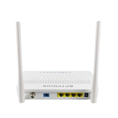 China RF CATV XPON ONU 4LAN Dual Mode GPON EPON ONU with WiFi 2.4G 300Mbps for sale