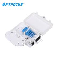 China FTTH Outdoor 4 Core Waterproof Terminal Box for 1x4 Mini PLC Splitter IP66 for sale