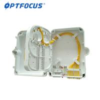 China 24 Cores Fiber Optic Terminal Box IP66 Waterproof Indoor Outdoor Distribution Box 342x268x102mm for sale