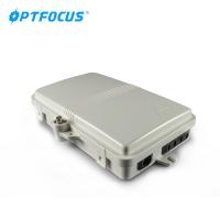China Wall Mount 4 Core FTTH Terminal Box 186x116x40mm IP66 PC ABS for sale