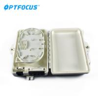 China Wall Mount 4 Core FTTH Terminal Box 186x116x40mm IP66 PC ABS for sale
