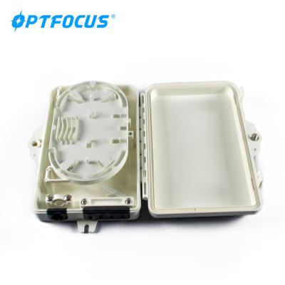 China Wall Mount 4 Core FTTH Terminal Box 186x116x40mm IP66 PC ABS for sale