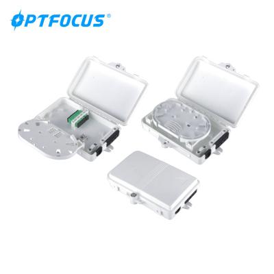 China FTTH ABS Box Fiber Termination Box 4 Cores IP55 OFS-FTH-104C for sale