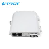 China 8 Core FTTH Fiber Termination Box IP65 PC ABS Wall Mountable 200x215x54mm for sale