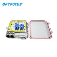 China 8 Core FTTH Fiber Termination Box IP65 PC ABS Wall Mountable 200x215x54mm for sale
