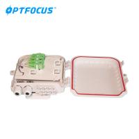 China 8 Core FTTH Fiber Termination Box IP65 PC ABS Wall Mountable 200x215x54mm for sale