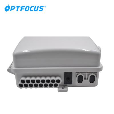 China Fiber Optic 1/16 Splitter FTTH Termination Box IP66 for sale