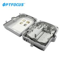 China FTTH IP66 Fiber Network Termination Box 24 Cores with Feeder Cable for sale