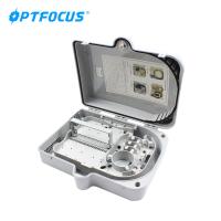 China FTTH IP66 Fiber Network Termination Box 24 Cores with Feeder Cable for sale