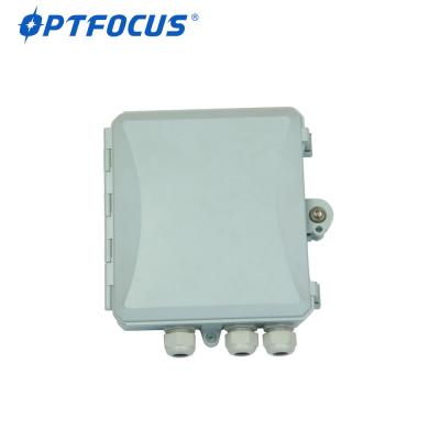 China 12 Core Outdoor FTTH Fiber Terminal Box IP66 1/8 Splitter 220x200x50mm for sale
