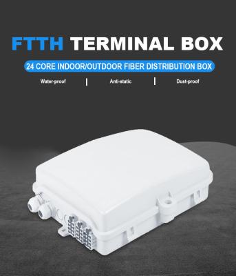 China PC ABS Waterproof  24cores Fiber Optic Distribution Box IP55 for sale