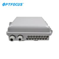 China 1X16 PLC IP65 Waterproof 16core Fiber Optics Splice Box for sale