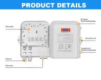 China Drop Cable 8 Port TV FTTX 4core Fiber Optic Network Box for sale