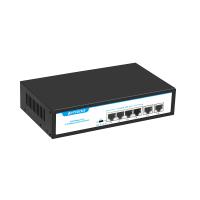 China DIN Rail 1.2Gbps FTTX 100M PSE DC52V 4 Port POE Switch for sale