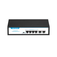 China DIN Rail 1.2Gbps FTTX 100M PSE DC52V 4 Port POE Switch for sale