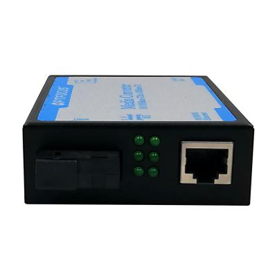 China 10/100Base Media Converter 20km IEEE802.3u Single Mode Fiber Ethernet for sale