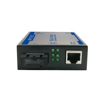 China 10/100/1000M Fiber Media Converter 2.5W SC 1000M Single Mode 20km for Network OEM for sale