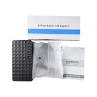 China Plastic Case Desktop 8 *10/100Mbps RJ45 Port Ethernet Hub Fast Unmanaged Network Switch for sale