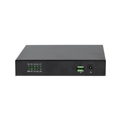 China 8 Port Gigabit PoE Fiber Switch 1x1000M SFP Slot 20km Single Mode SC Optical Ethernet for sale