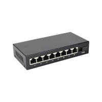 China 8 Port Gigabit PoE Fiber Switch 1x1000M SFP Slot 20km Single Mode SC Optical Ethernet for sale