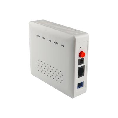 China ZTE Chipset GPON EPON ONU 1GE RJ45 FTTH ONT 2.5W 20km SC Fiber Optic Modem for sale