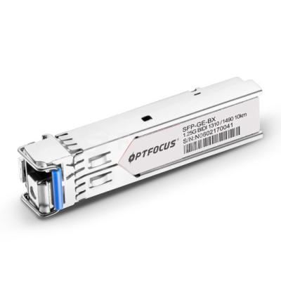 China 1.25G Bidi SFP Optical Transceiver 20km Single Mode LC DDM 1310nm Tx 1550nm Rx for sale