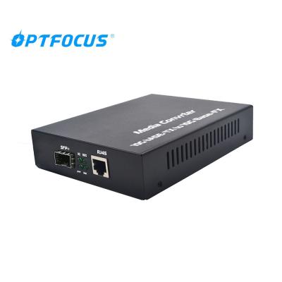 China 10/100M Auto Negotiation Fiber Media Converter 1310nm 20km SC Single Mode for sale