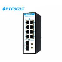 China Industrial 8 Port Gigabit PoE Switch with 2 SFP Slots 10/100/1000Mbps 48V for sale