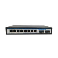 China 8 Port PoE Fiber Optic Switch 5.6Gbps 1310nm 10/100/1000Base T Auto MDI for sale