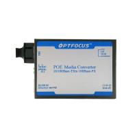 China 10/100/1000M PoE Media Converter with 1 RJ45 Port and 1 SFP Slot 30W for sale
